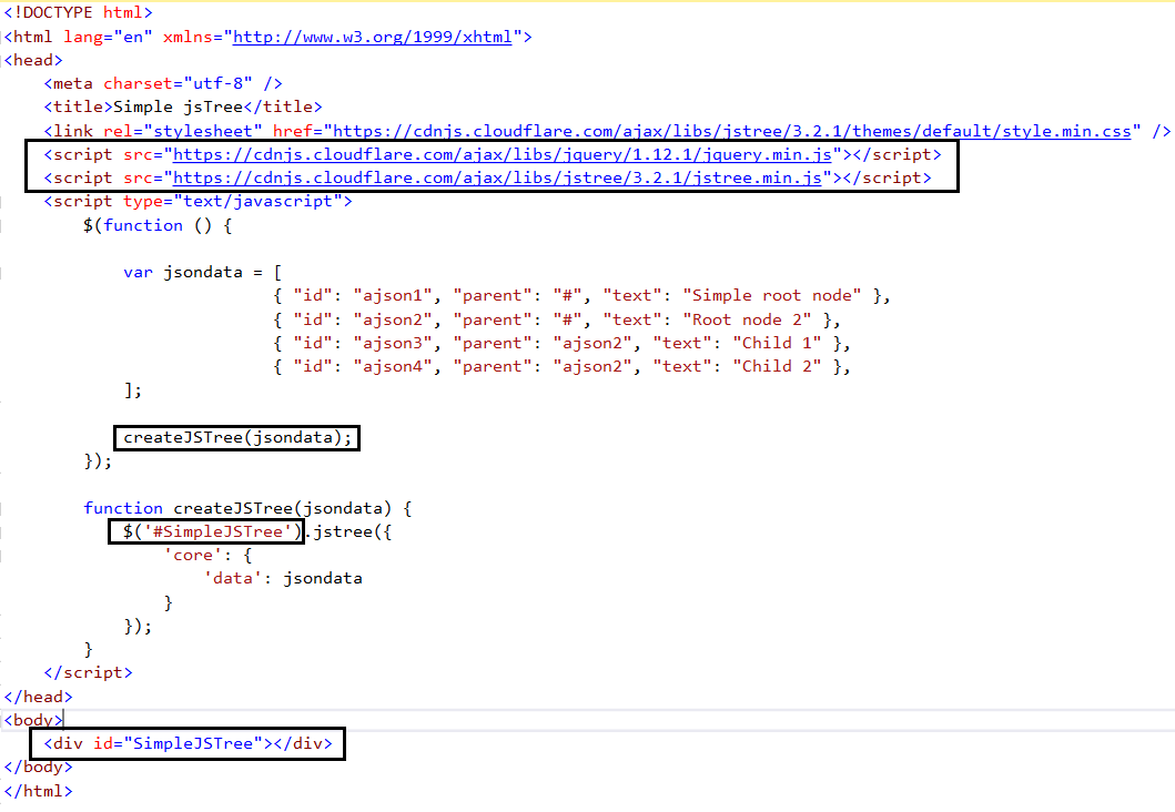 Example Of Simple JsTree With Static JSON Data EveryEthing
